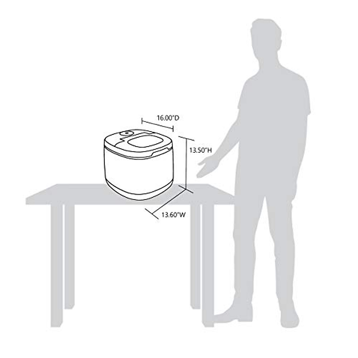 NewAir Portable Countertop Ice Maker - 50 lb. Daily - First Batch In Under 10 Minutes - Countertop Modern Design - Bullet Shaped Ice Black & White - AI-250W