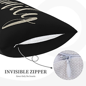 NIDITW Nice Gift Inspirational Words with God All Things are Possible Waist Lumbar Beige Cotton Linen Throw Pillow case Cushion Cover for Sofa Home Decorative Oblong 12x20 Inches (10)