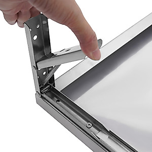 JINHZIXIU 36" x12" Concession Shelf 304 Stainless Steel Folding Wall Shelf Folding Concession Shelf Wall Mount Shelf Stainless Steel Folding Wall Shelf for Kitchen