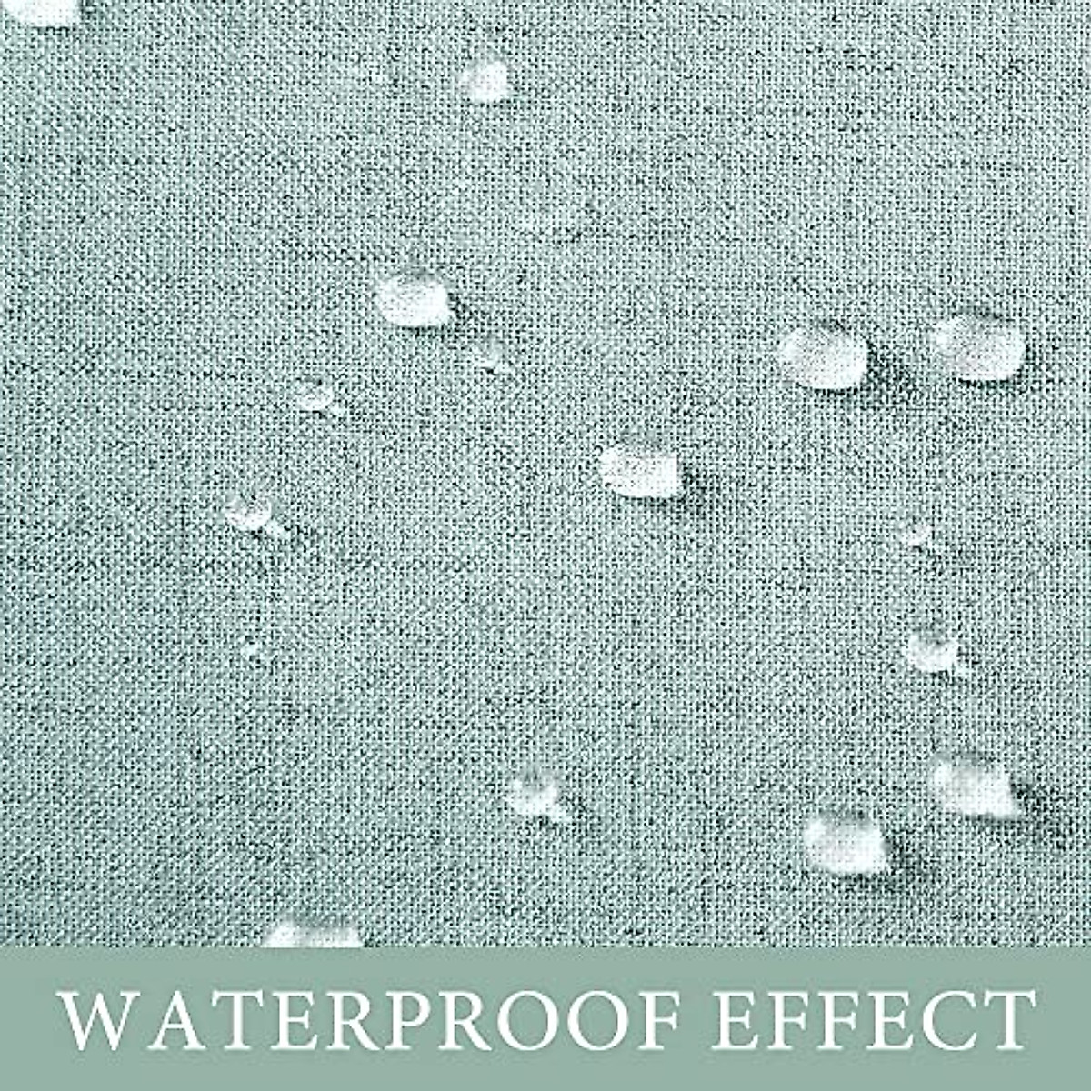 MIULEE 100% Blackout Curtain Linen Textured for Sliding Patio Door/Bedroom/Living Room Thermal Insulated Room Divider Curtain 1 Panel 100" Wide x 84" Long Seafoam Green