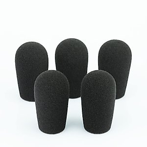 LEFXMOPHY Mic Muff Replacement for Telex Airman 750/850 / 760 / Windscreen Foam Covers, 5-Pack Microphone Pop filter