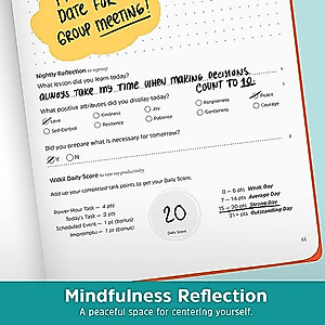 Wilkii Life Planner ADHD Planner For Adults - 90 Day, A5, Undated Weekly & Daily Planner to Increase Productivity & Achieve Goals, ADHD Organization with Mindful Exercises, Soft Touch Cloth Cover, (Red)