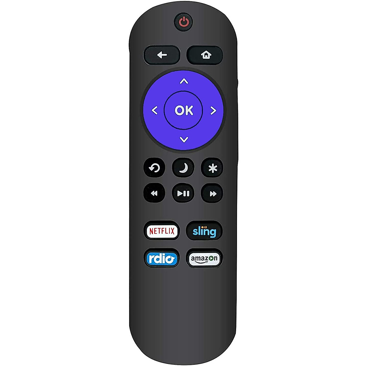 Universal Replacement Roku TV Remote, Compatible with Onn/TCL/Haier/Hitachi/LG/Sanyo/JVC/Magnavox/RCA/Philips/Westinghouse/Element Roku Built-in Smart TV