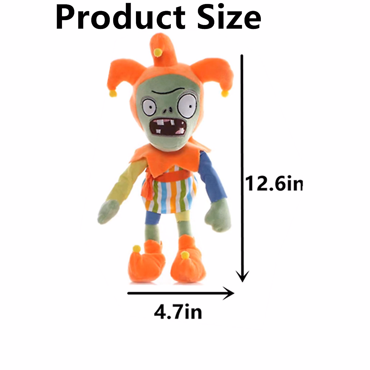 12" Plants and Zombies Jester Plush Zombies Toys Normal Zombies PVZ Plushies 1 2 Stuffed Soft Doll Jester Zombies New