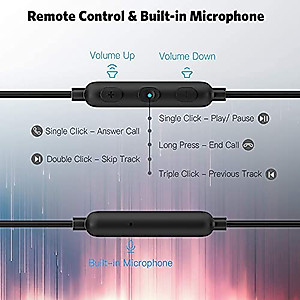 USB C Headphones,Type C Earphone Hi-Fi Stereo DAC Bass Noise Cancelling Headsets in-Ear Earbuds with Mic for Samsung Galaxy S23 Ultra S22 Plus S21 FE Google Pixel 7 Pro iPad 10 OnePlus 11 10T 5G Blue