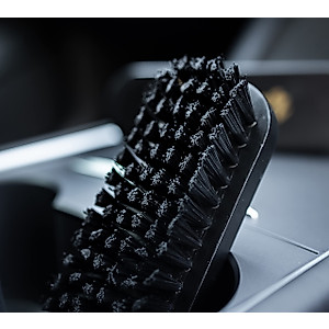 PROPER DETAILING CO. Leather Brush and Alcantara Brush | 2 Pack Leather Brush Car Detailing | Get Professional Results - Perfect for Cleaning Leather Seats, Sofas, and More | Detailing Brushes