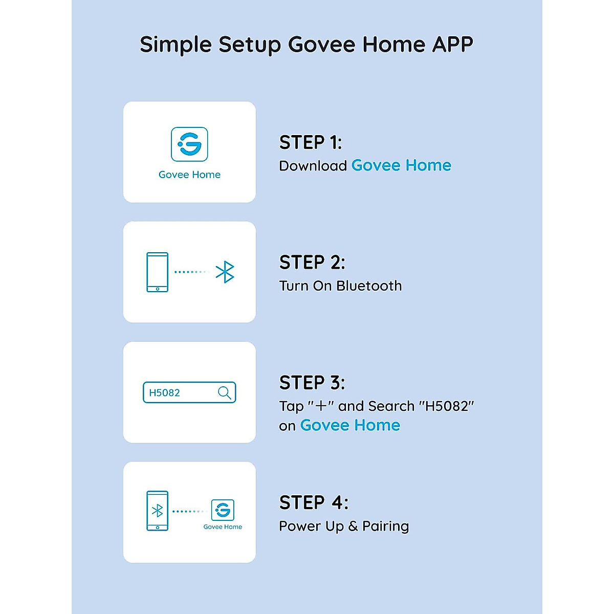 Govee Dual Smart Plug 2 Pack, 15A WiFi Bluetooth Outlet, Work with Alexa and Google Assistant, 2-in-1 Compact Design, Govee Home App Control Remotely with No Hub Required, Timer, FCC and ETL Certified