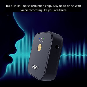 HiBy MC1 Wireless Microphone for PC/Tablet/Camcorder/Camera/Smartphone 1TX +1RX (SV)