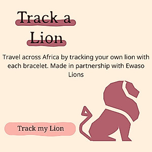 Fahlo Lion Tracking Bracelet, Elastic, supports EWASO Lions, one size fits most for Men and Women (Sky Stone)