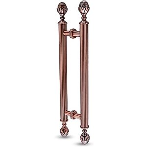 Sliding Barn Door Handle Retro Entry Glass Door Handle Push Pull Bar Handle Interior Exterior Door Pull Push Handle For Home/Front Door/Hotel/Restaurant 60/80/100/120/150cm Long ( Color : Onecolor , S