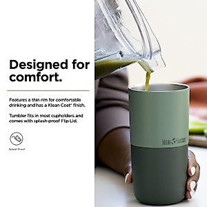 Klean Kanteen Rise 10oz Lowball - Stainless Steel Tumbler with Flip Lid - Stellar