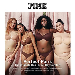 Victoria's Secret PINK Cotton Cheekster, 5 Pack Panties for Women (XXL)