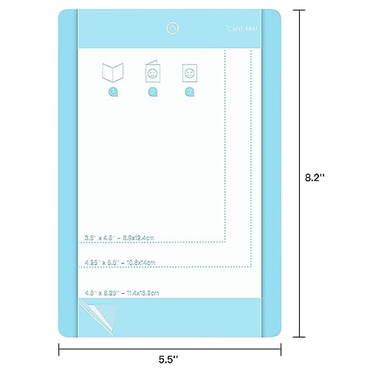 Srunffe Card Mat for Cricut Joy (4.5x6.15 inch, 3 packs), Adhesive Durable Craft Sticky Cutting Mat for Insert Cards, Replacement Accessories for Cricut Joy