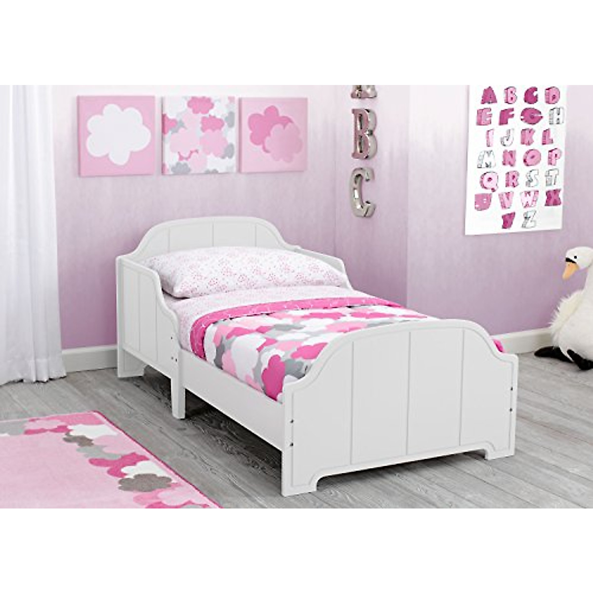 Delta Children MySize Toddler Bed with Bell-Shaped Headboard