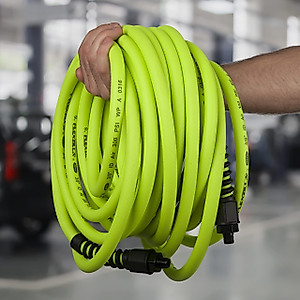 Flexzilla Pro Air Hose, 1/4 in. x 25 ft., Heavy Duty, Lightweight, Hybrid, ZillaGreen - HFZP1425YW2