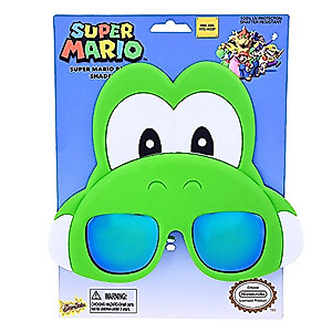 Costume Sunglasses Nintendo Yoshi Face Sun-Staches Party Favors UV400