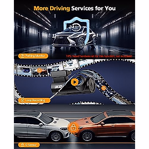 Dash Cam 4K WiFi 2160P Car Camera, Dash Camera for Cars, Mini Front Dashcam for Cars with Night Vision, Loop Recording, G-Sensor,24H Parking Monitor,Supercapacitor,Voice Prompt,APP,64GB Card Included