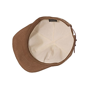 CLAPE Men's Hat Short Brim Baseball Hat Camp Hat for Outdoor Sports Unstructured Soft Cotton Cap Strapback Hip Hop Urban Sun Hats,Navy