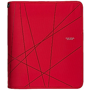 Five Star First Gear Zipper Binder, 1-1/2 Inch 3 Ring Binder, 8-1/2" x 11", Color Selected For You, 1 Count (29058)