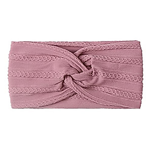 Soft Hat for Kids Valentine's Day Boys' Fashion Twisted Pleated Daily Wear Soft Stretchy Head Comfortably Headwear Solid Kids (B, One Size)