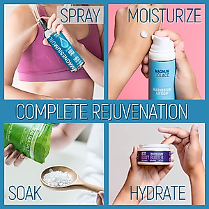 Magnesium Oil Spray - 100% Natural Magnesium Spray – Made with Dead Sea Salt, Stronger Than Magnesium Lotion and Magnesium Cream