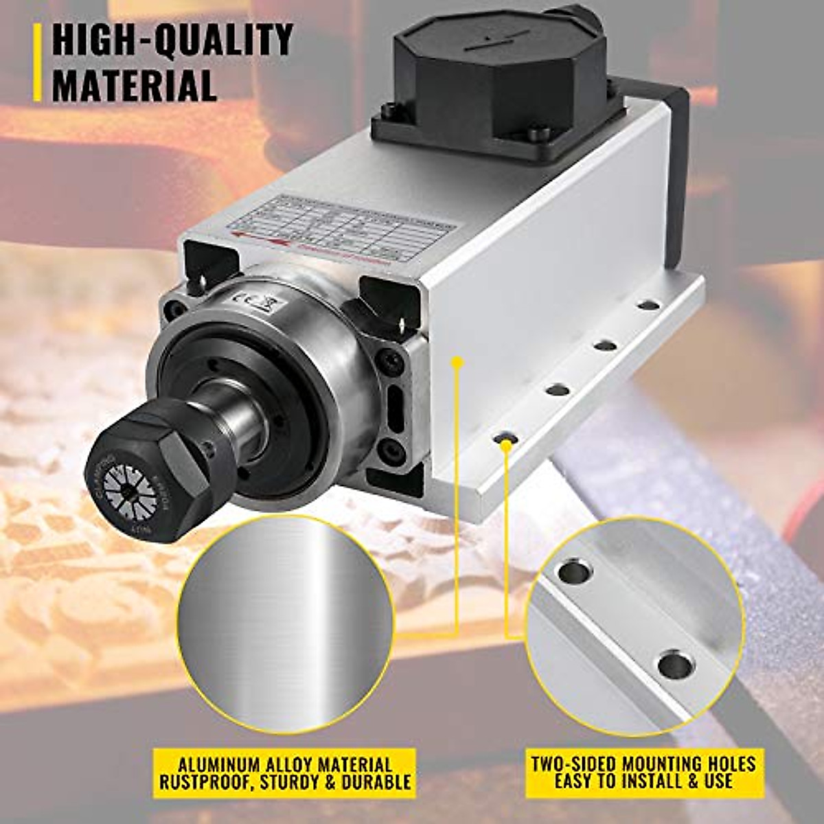 VEVOR 2.2KW Air Cooled CNC Spindle Motor - High Performance