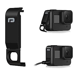 ParaPace Replacement Side Door for GoPro Hero 8 Black,Battery Cover Removable Type-C Charging Port Adapter Repair Part Camera Accessories