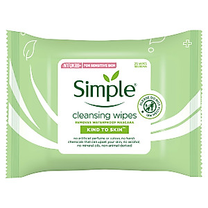 Simple Kind To Skin Cleansing Facial Wipes - 25 Wipes