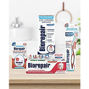 Biorepair: "Fast Sensitive Repair" Toothpaste with microRepair, New Formula - 2.5 Fluid Ounce (75ml) Tube [ Italian Import ]