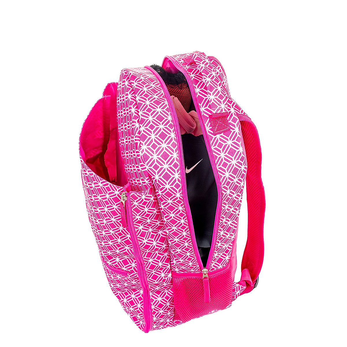 Tennis Racket Backpack for Women – Lightweight Tennis Bag Stores 2 Rackets, Balls, and Sports Gear – Backpack Only Pink