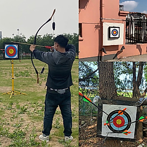 SOPOGER Archery Target for Backyard Adult, Easy Arrow Removal Bow Target, Durable Bow and Arrow Target for Youth Outdoor Shooting Practice (EVA Target)