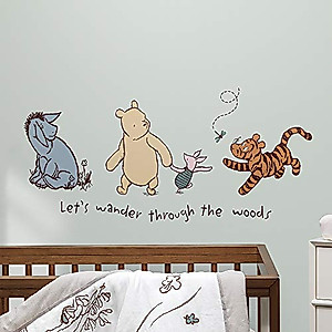 Lambs & Ivy Storytime Pooh Wall Decals - Beige, Animals, Disney, Bear