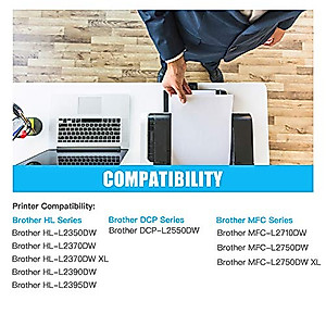 DIGITONER Compatible Toner Cartridge Replacement with Chip for Brother TN760 TN730 TN-760 TN-730, Black [2 Pack]