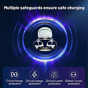 LanPavilion Charging Stand for Oculus Quest 2/Meta Quest 2 Headset, PSVR2 Controllers - Stylish Black Hole Design with RGB Lighting, Compatible with Quest 2, PS VR2, Meta Quest Pro, Pico 4