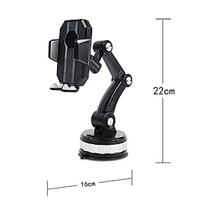TenYua 360 Rotatable Car Phone Holder,Car Mount Bracket,Car Suction Cup Windshield for All Phone