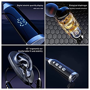 Wireless Bluetooth Headset, Neckband Bluetooth Headphones Running Headphones 100 Hrs, Bluetooth 5.3 Earbuds with Microphone Noise Cancelling Deep Bass HD Stereo Wireless Sports