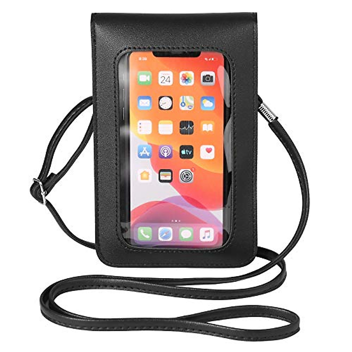 Women Cellphone Touch Screen Shoulder Pouch Crossbody Bag Purse for Samsung Galaxy S22+ S21 FE S20+ S20 FE S10 Plus S9 S8 Plus Note10+ A52s A32 A12 A41 A50 A30s A51 A20 A10S