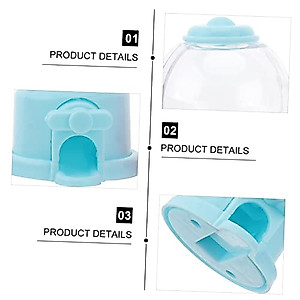 Gumball Machine 8 pcs Kindergarten Desk Favors Miniature Coin Decoration Grabbing Candy Machine Wedding Party Bubble Vending Plastic for Gift Green Yellow Rotatable Candy Machines