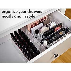 Acrylic Makeup Palette Organizer 8 Spaces Makeup Holder Organizer For Vanity Clear Cosmetics Makeup Organizer for Drawers