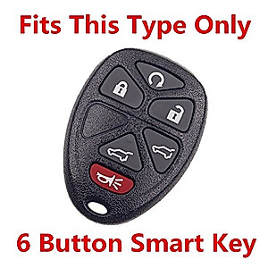 Rpkey Silicone Keyless Entry Remote Control Key Fob Cover Case protector Replacement Fit For Buick Cadillac Chevrolet GMC Saturn OUC60270 15913427