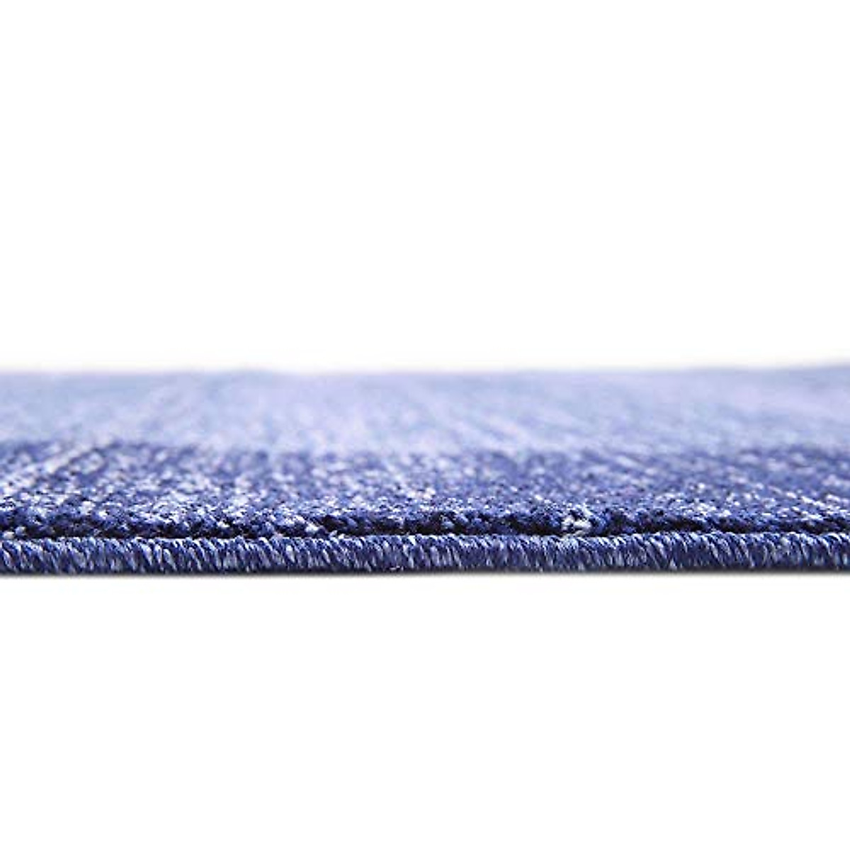 Unique Loom Del Mar Collection Area Rug - Abigail (7' 10" Square, Navy Blue/ Blue)