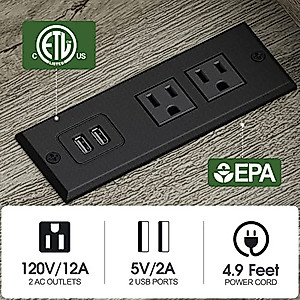 SJIE End Table with Charging Station, Narrow Flip Top Side Table with USB Ports and Outlets,Nightstand for Living Room,Bedroom and Small Spaces,Grey