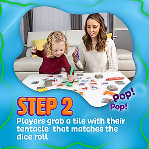 Continuum Games Tentacle Tantrum Fast-Paced Octopus Game of Matches and Squiddy Snatches | 2-6 Players, 20-Minute Play Time, Ages 3 and Up | Family Games for Kids and Adults