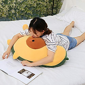 SNOWOLF Avocado Plush Cute Avocado Hugging Pillow Food Fruit Shaped Stuffed Doll Toy Soft Cushion (30cm/11.81in)