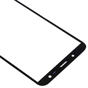 Outer Glass Front Glass Replacement for Galaxy J6, J600F / DS, J600G / DS (Black) (Colour: Black)