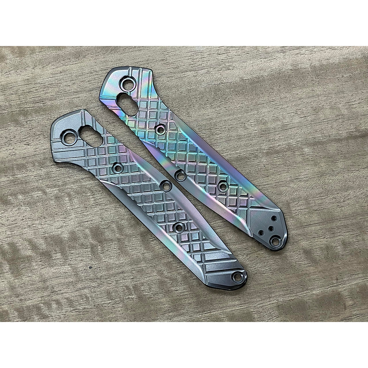 FRAG Oil Slick Black Zirconium Scales for Benchmade 940 Osborne