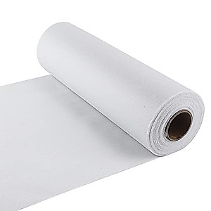 Fusible Interfacing, 0.3x21.9yd Polyester Non-Woven Interfacing Single-Sided Iron on Interfacing Lightweight Medium Weight Iron-On Interfacing for Sewing Quilting Crafting