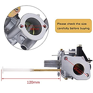 498298 Carburetor for Briggs & Stratton 498298 495459 495951 492611 495426 495606 Carb 135202 130202 112232 112292 134202 for 5HP Engine Lawn Mover