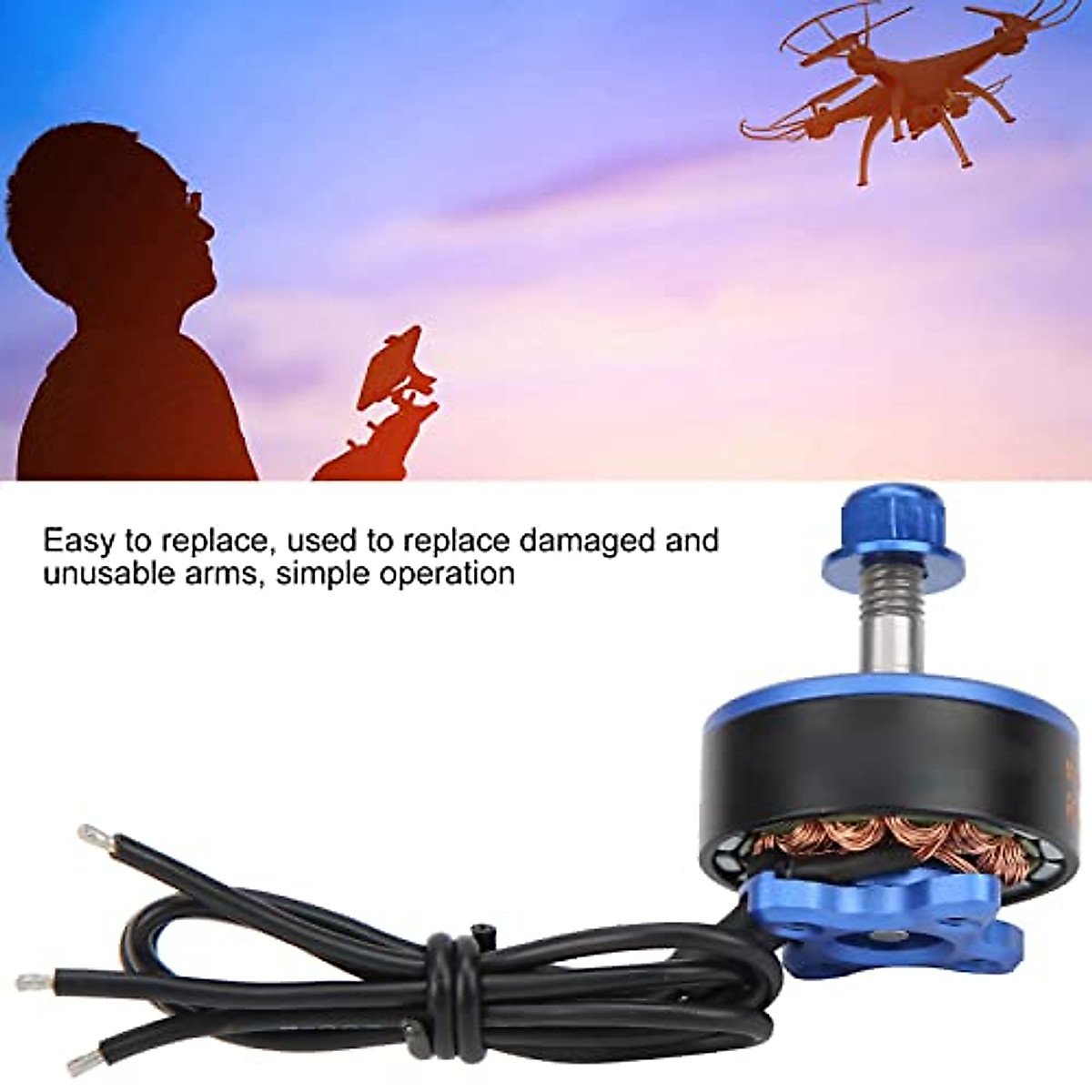 VGEBY RC Motor Brushless Motor 1750KV/2300KV/2600KV 2207 Motor RC Metal Motor Replacement for RC Drone/FPV(2600KV) Sportinggoods Model Aircraft Accessories