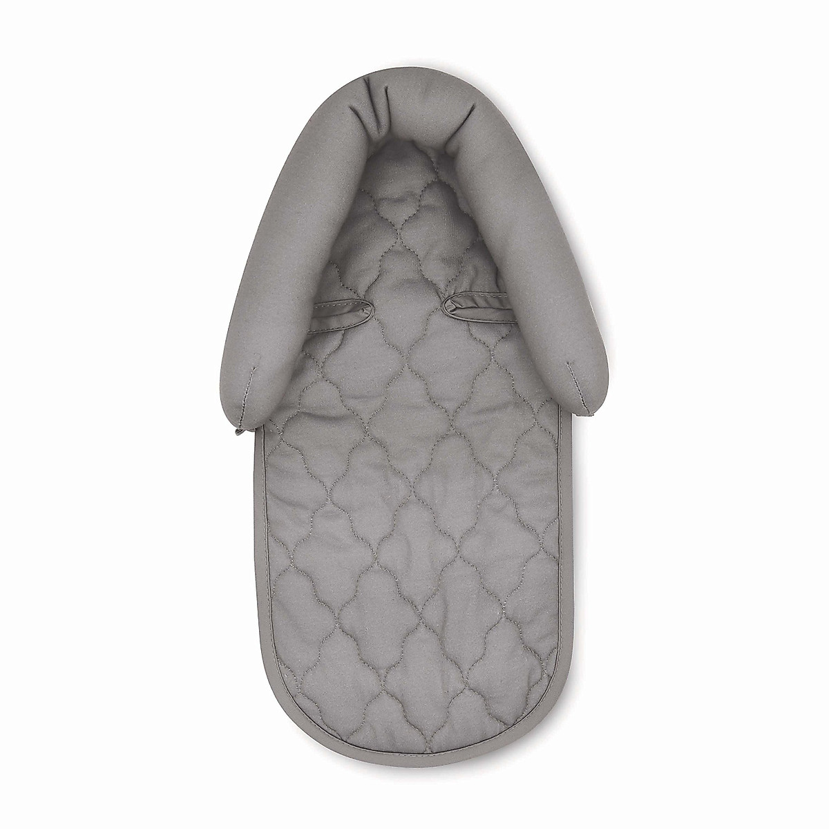 Travel Bug Baby & Toddler 2-in-1 Head Support Duo Head Support for Car Seats, Strollers & Bouncers (Grey/White)